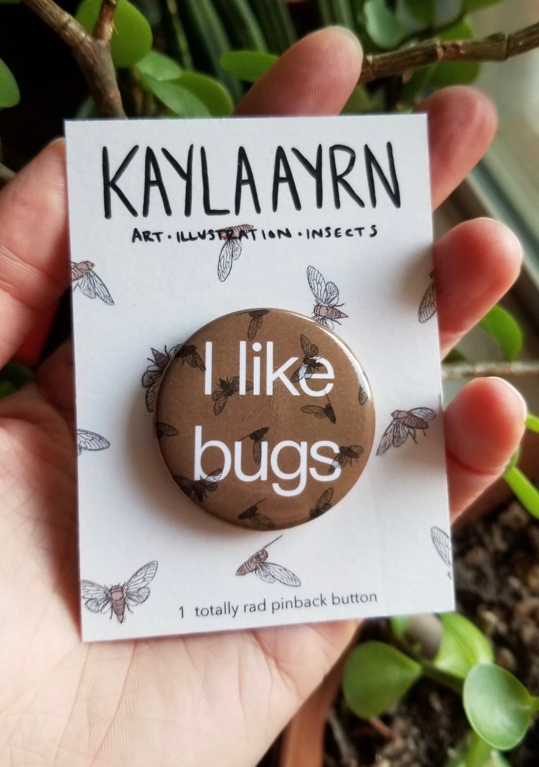 “I Like Bugs” Button | Bug Stuff
