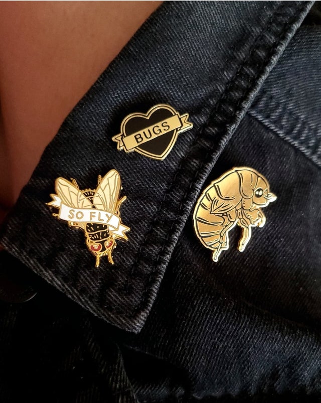 Insect Enamel Pins and Buttons | Bug Stuff